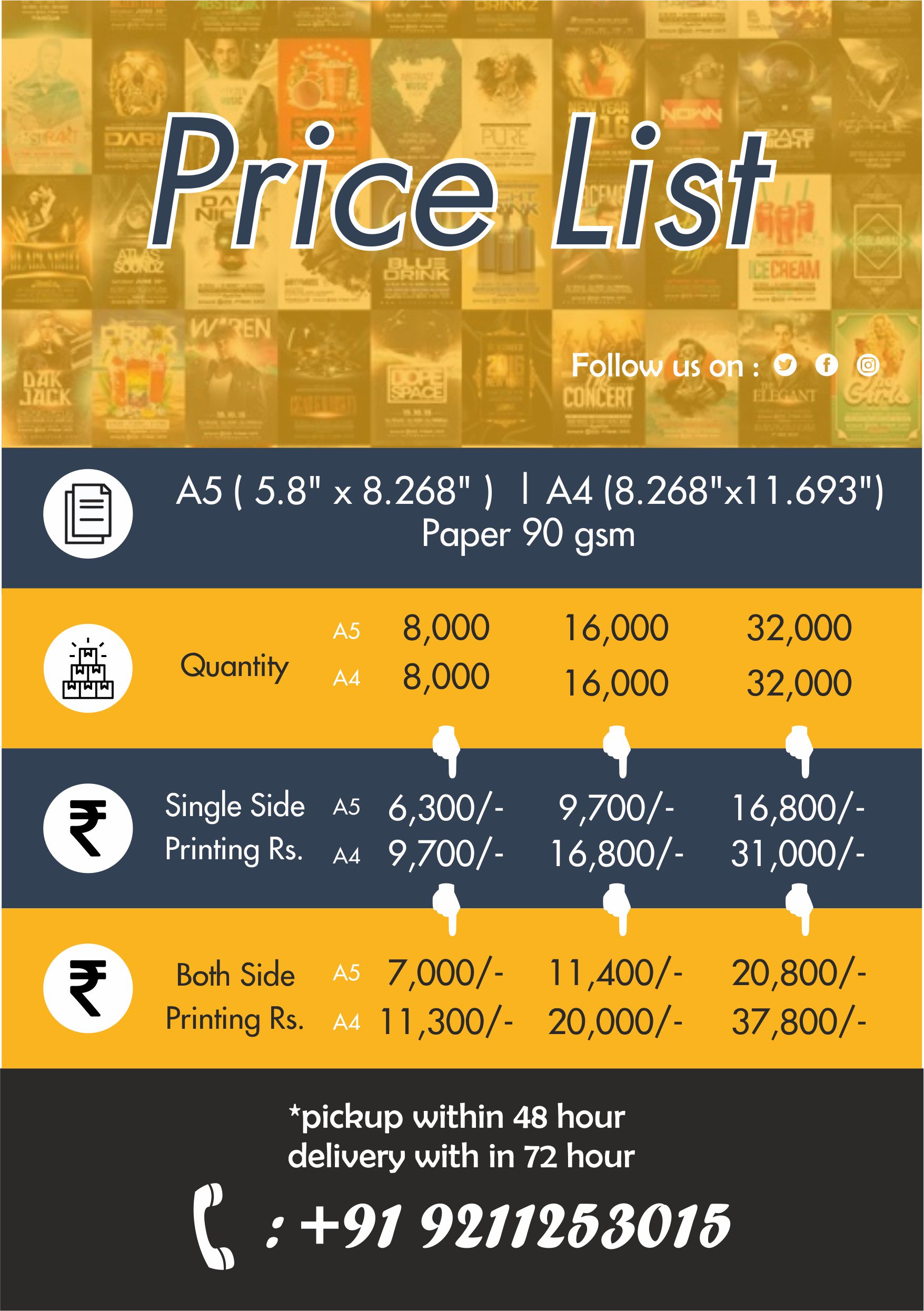 Flyer Printing in Munirka, Online Flyer Printer in Delhi NCR India