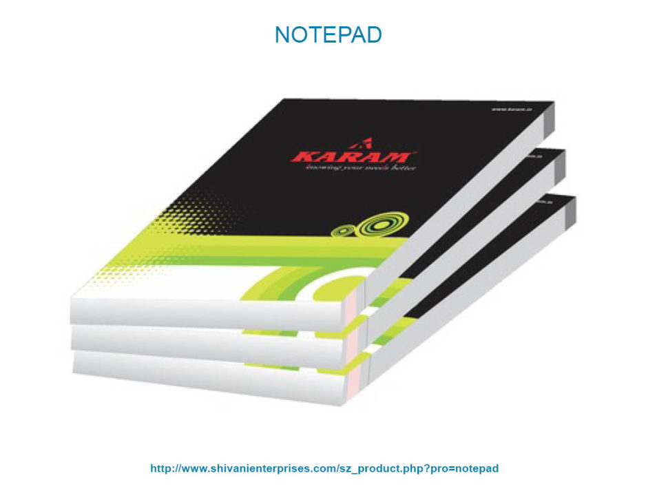 Notepad Printing in Munirka, Writing Pad Printer in Delhi-NCR India