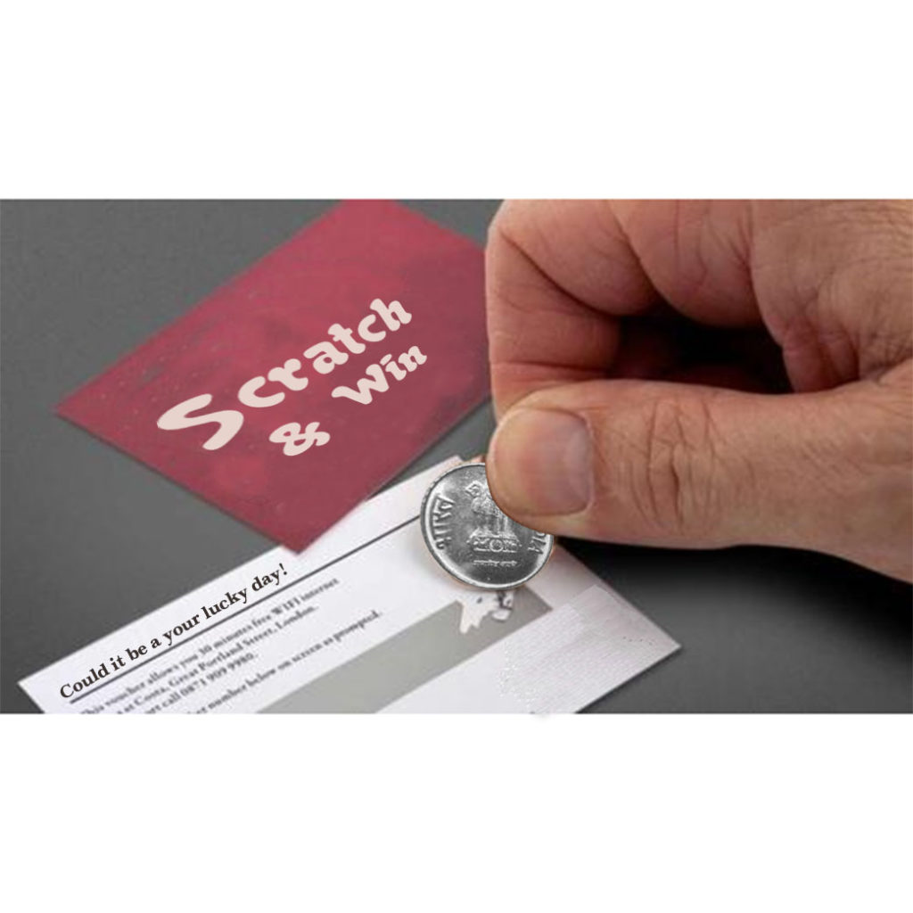 Scratch Card Maker, Scratch Card Printer in Munirka, Delhi NCR India.