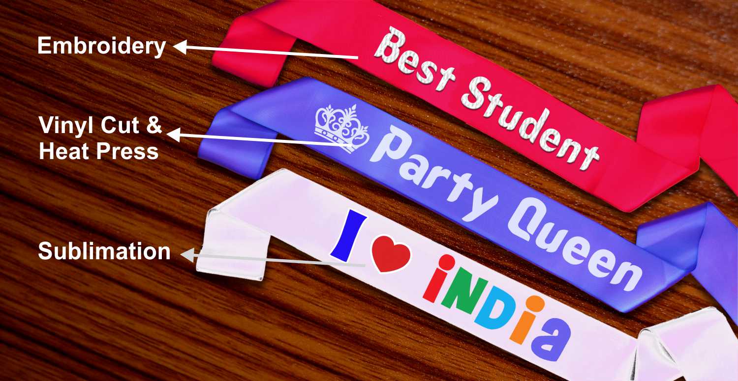 Sash Printing, Customised Sash Printer in Munirka, Delhi NCR