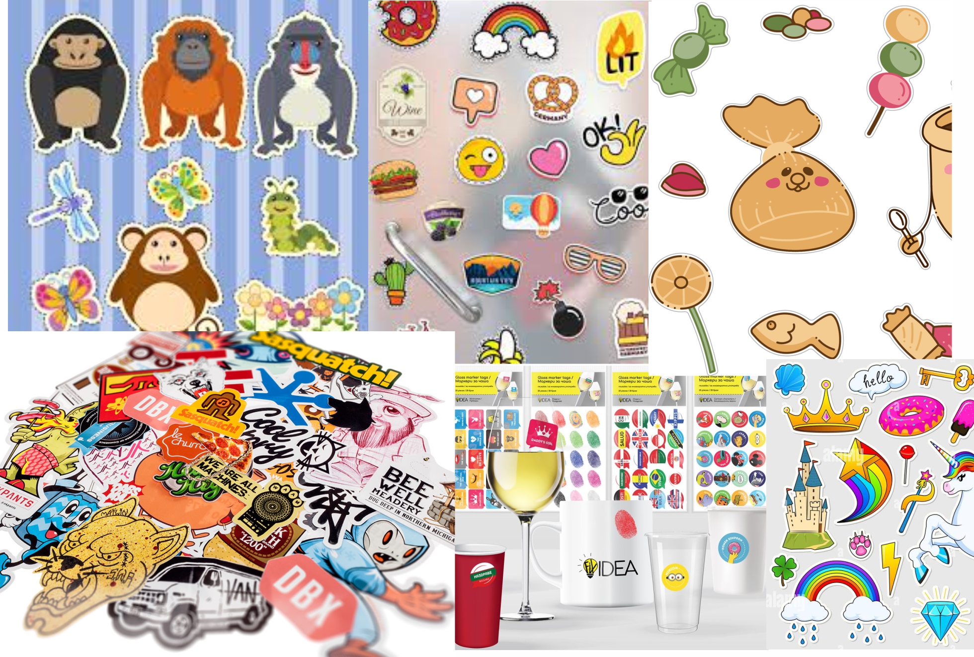Buy 11 Different Types of Stickers